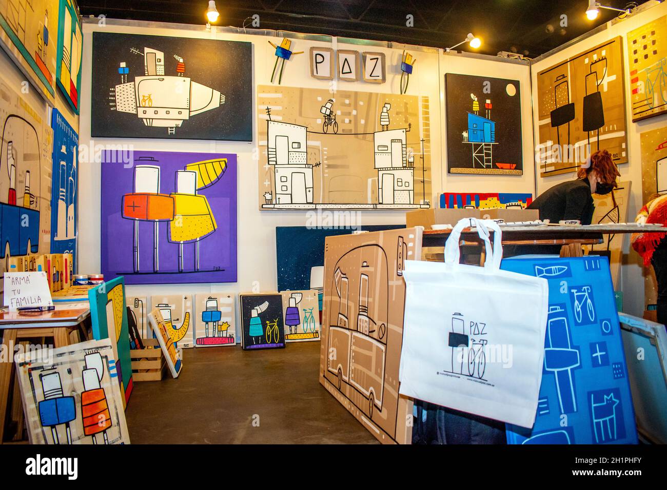 Paintings by the plastic artist Manuel Paz at the BADA Exhibition in ...