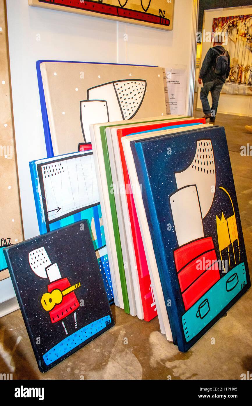 Paintings by the plastic artist Manuel Paz at the BADA Exhibition in ...