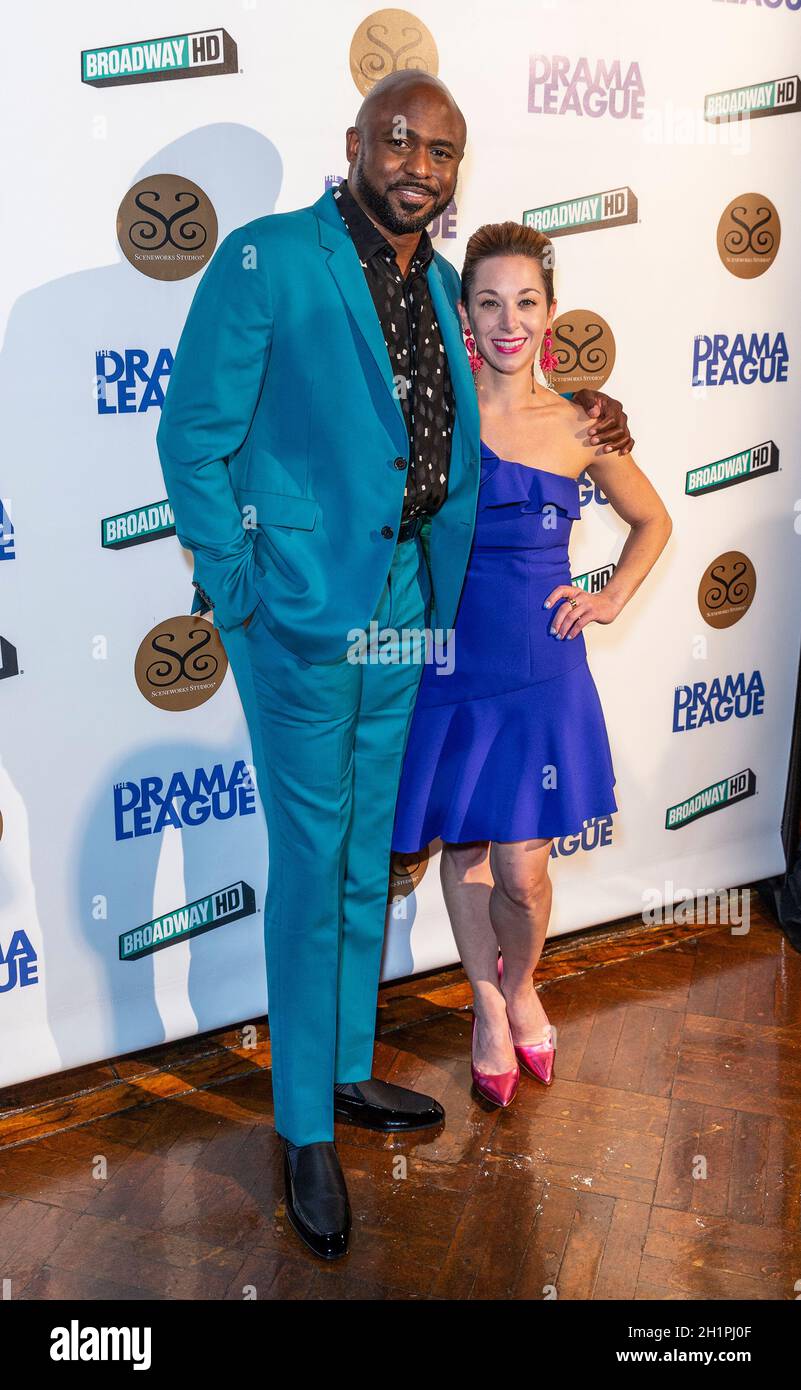 New York, US, October 18, 2021. Wayne Brady and Alison Solomon attend ...