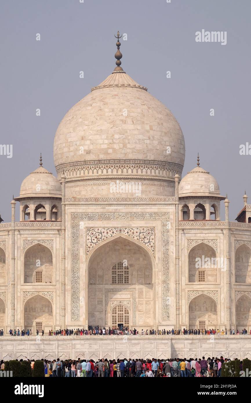 Taj Mahal (Crown of Palaces) in Agra, Uttar Pradesh, India Stock Photo ...