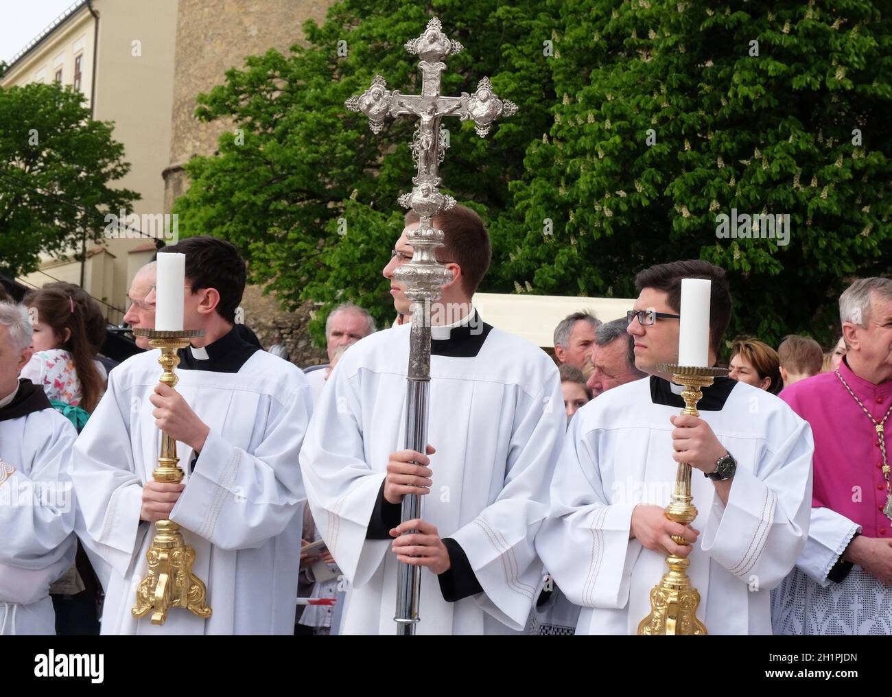 Arrival of the body of St. Leopold Mandic in Zagreb Cathedral, Croatia ...