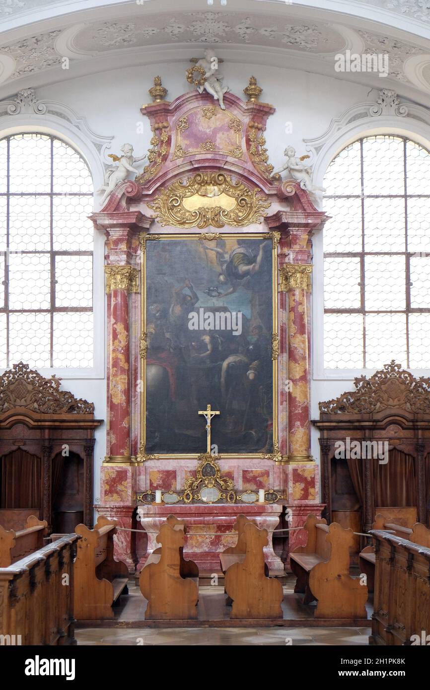 Saint James altar in the Basilica of St. Martin and Oswald in ...
