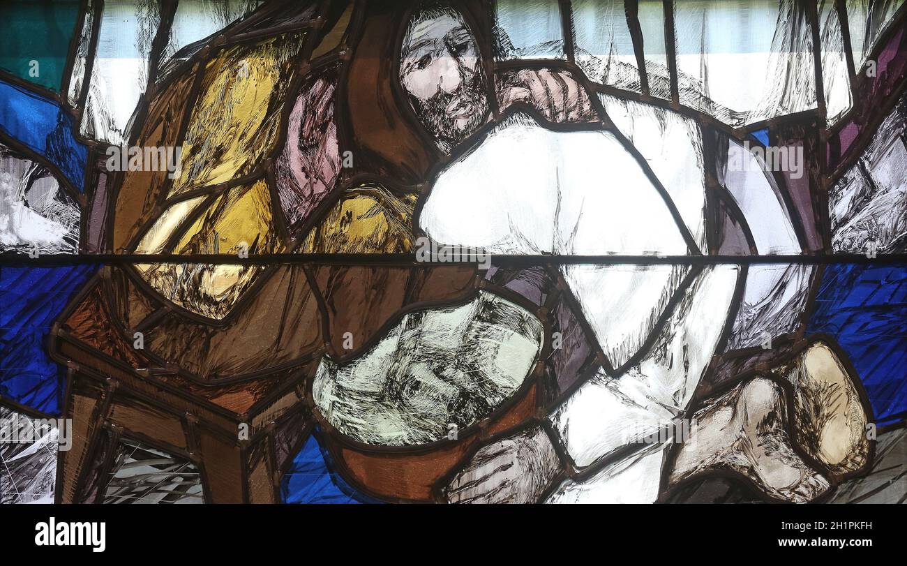 God begins salvation in this world through His Son Jesus Christ, detail ...