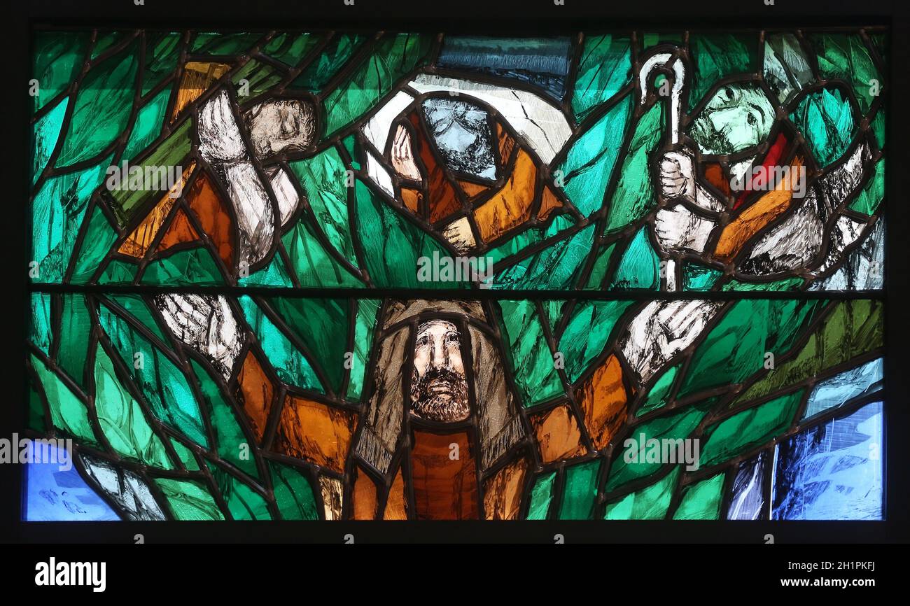 God the creator stained glass hi-res stock photography and images - Alamy
