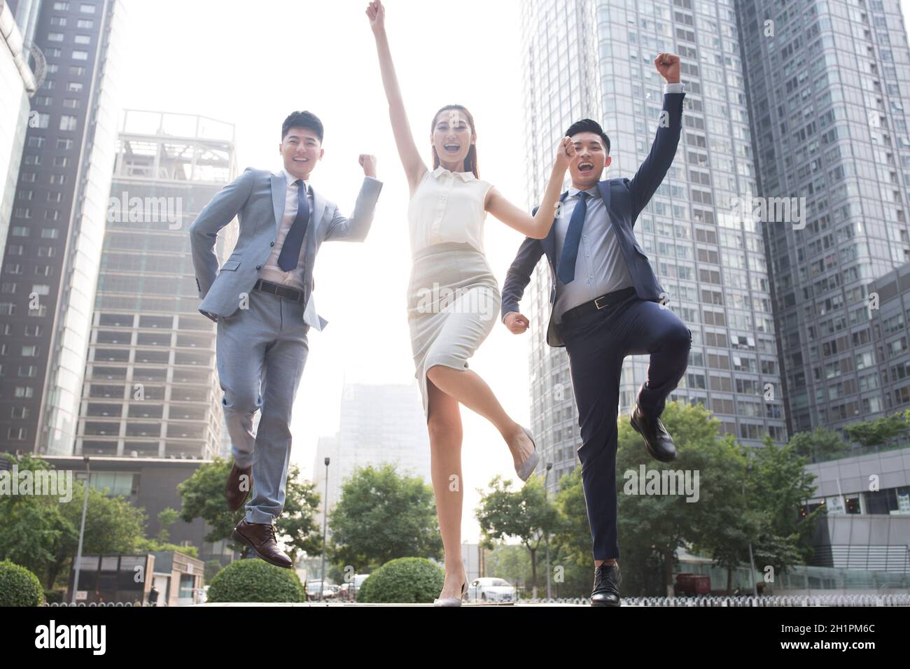 Team jumping hi-res stock photography and images - Alamy