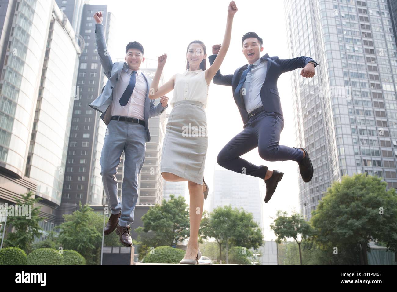 Team jumping hi-res stock photography and images - Alamy