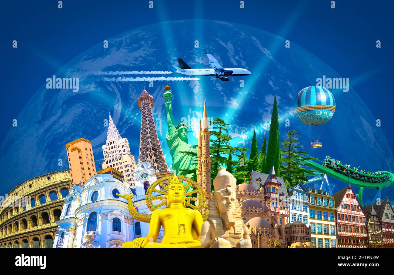 Landmarks Of The World Collage