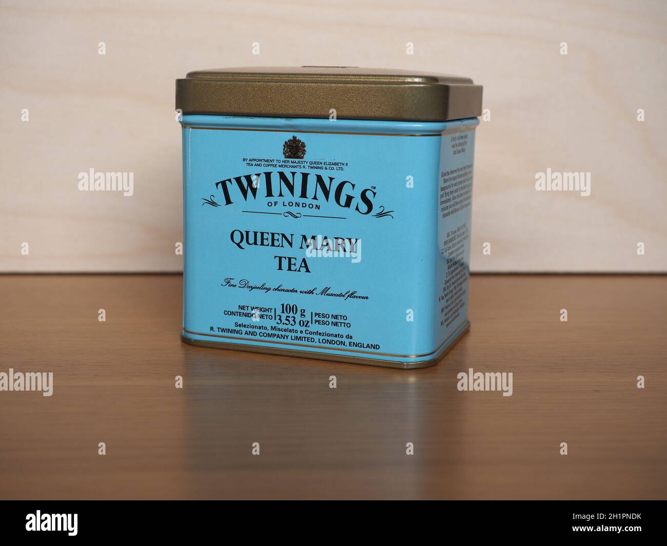 LONDON, UK - CIRCA FEBRUARY 2021: Box of Twinings loose Queen Mary tea ...