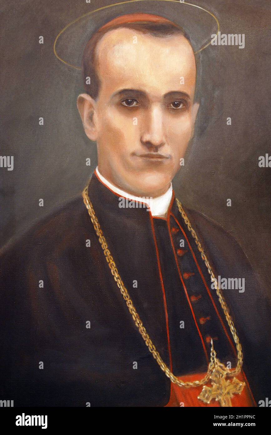 Blessed Aloysius Stepinac altarpiece in the parish church of the ...