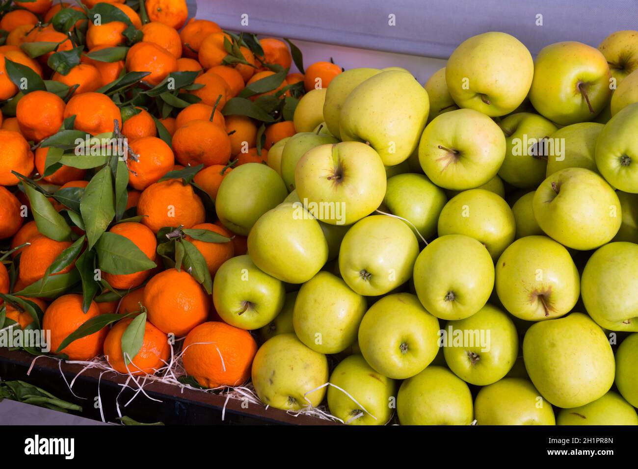 Variety fruits apples tangerines hi-res stock photography and images ...