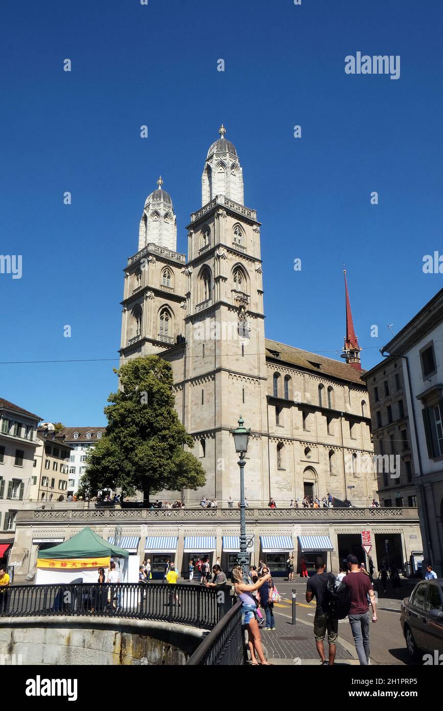 The Grossmunster ("great minster") is the Protestant church in Zurich ...