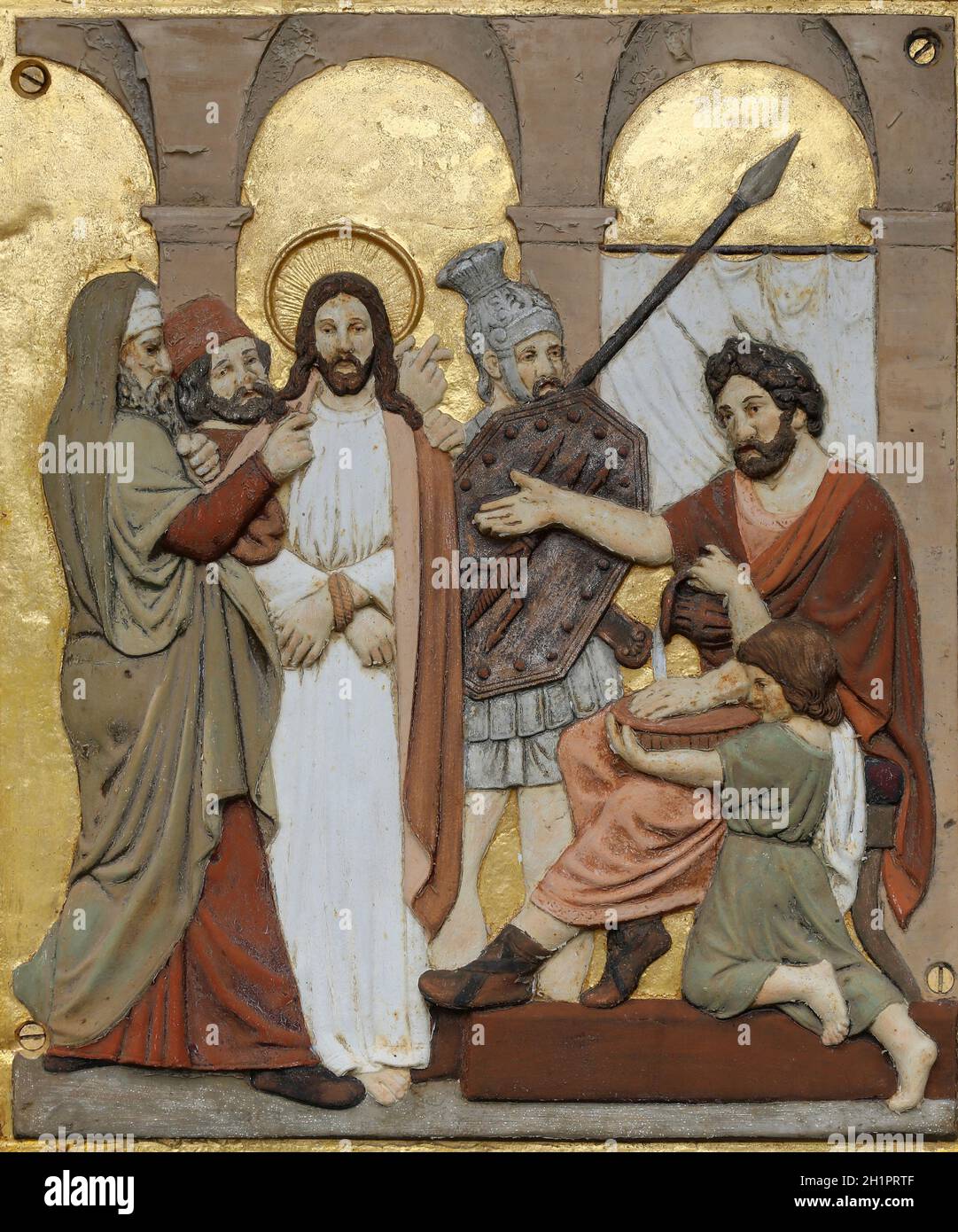 Jesus condemned death 1st stations hi-res stock photography and images ...