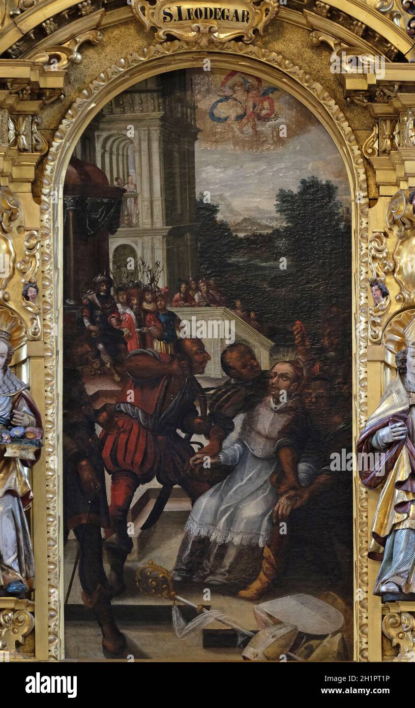 Altar of Saint Leodegar in the church of St. Leodegar in Lucerne ...