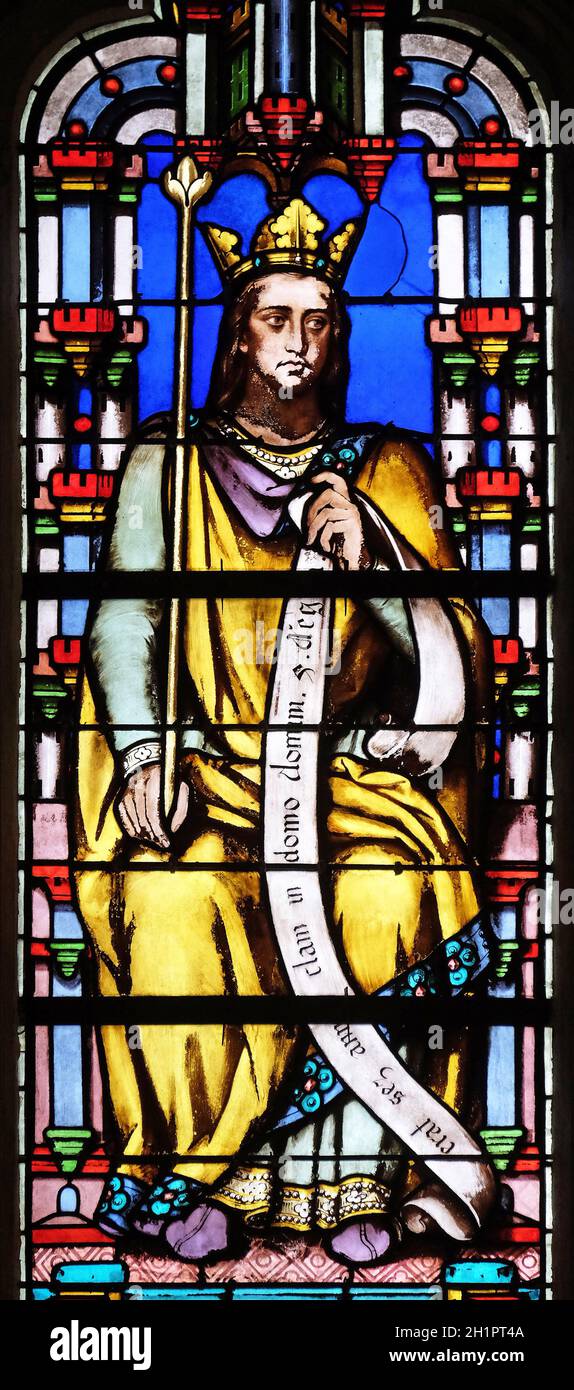 King Jehoash, stained glass window from Saint Germain-l'Auxerrois ...