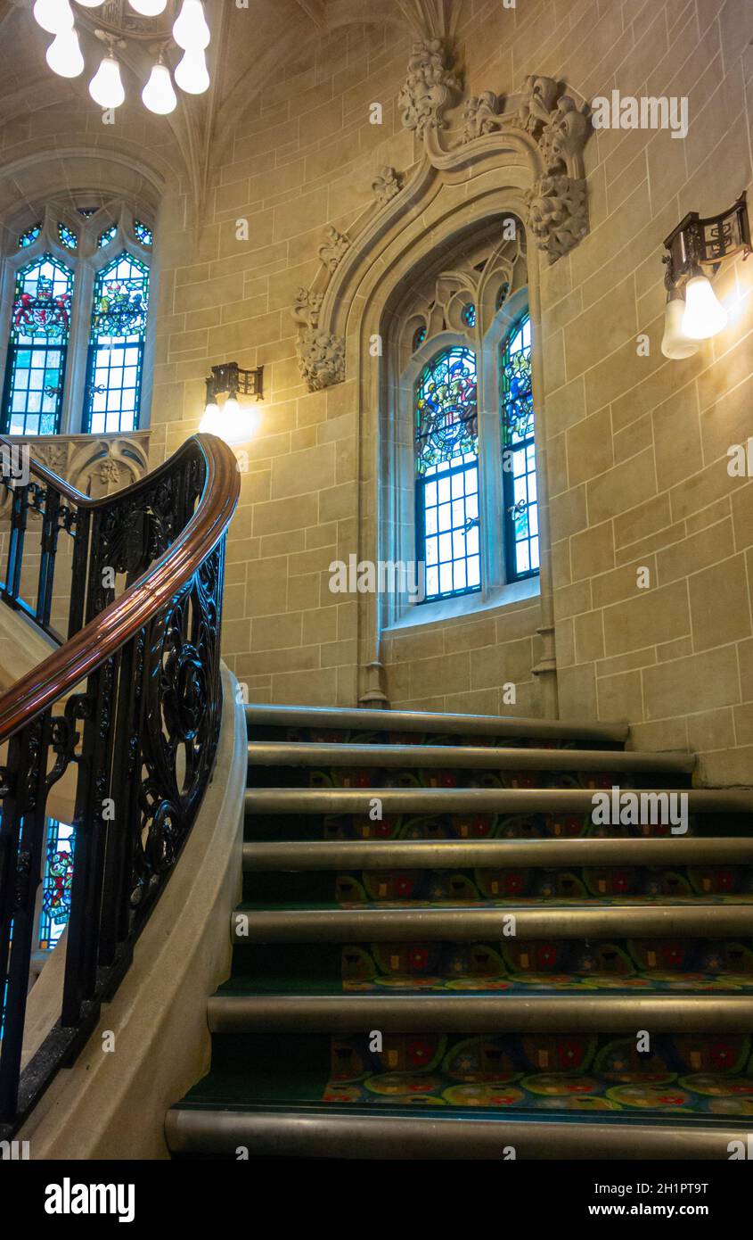 Staircase inside The Supreme Court, Parliament Square, Westminster ...