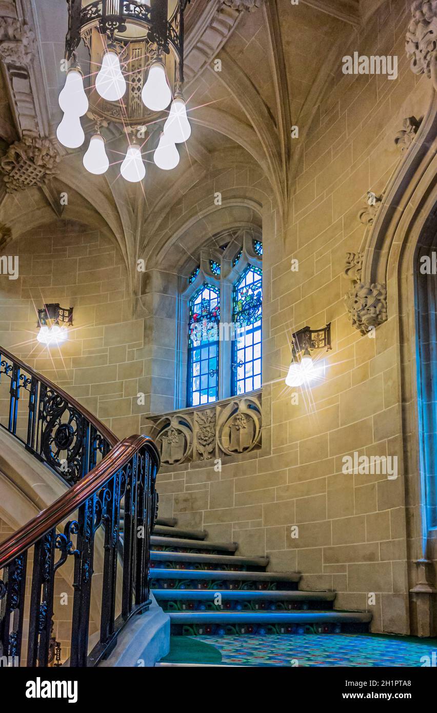 Staircase inside The Supreme Court, Parliament Square, Westminster ...