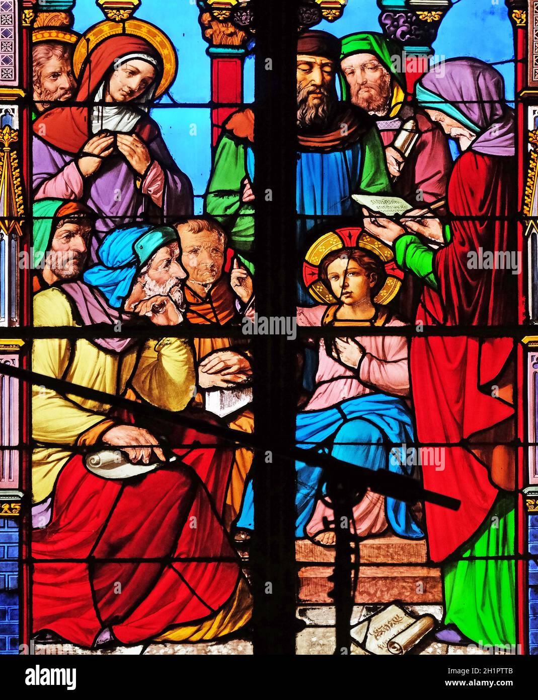 The twelve year old jesus in the temple hi-res stock photography and ...