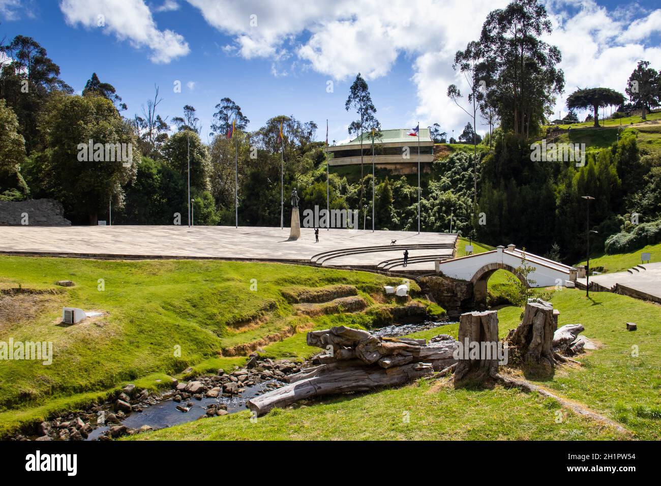 The famous historic Bridge of Boyaca in Colombia. The Colombian ...