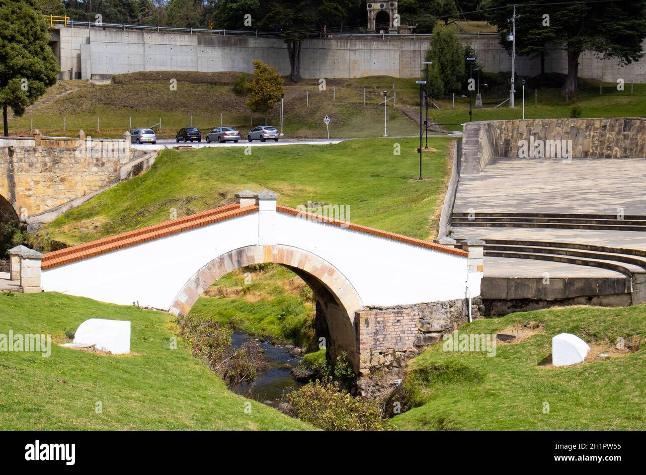 The famous historic Bridge of Boyaca in Colombia. The Colombian ...