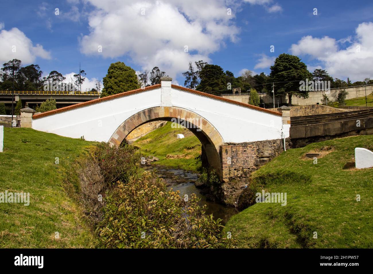 The famous historic Bridge of Boyaca in Colombia. The Colombian ...