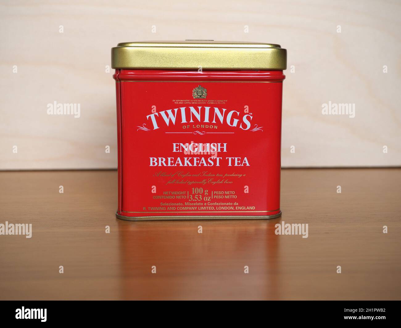 LONDON, UK - CIRCA FEBRUARY 2021: Box of Twinings loose English ...