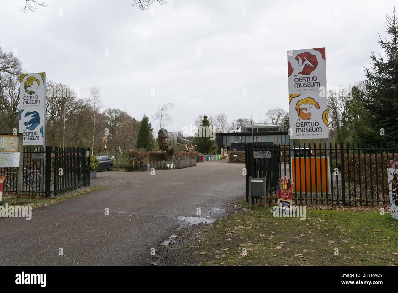 BOXTEL, THE NETHERLANDS - MARCH 09, 2019: Entrance to the Oertijdmuseum ...