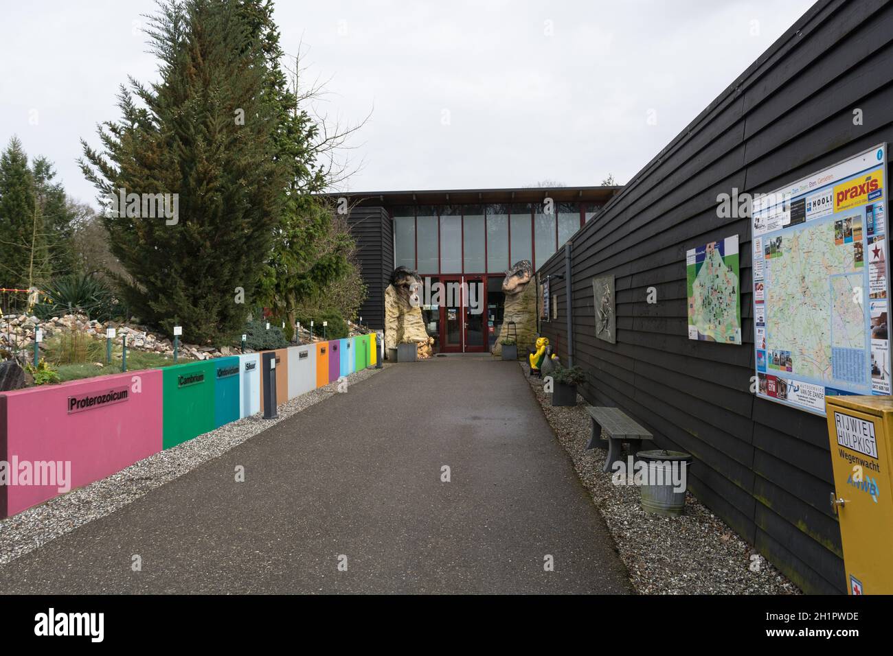 BOXTEL, THE NETHERLANDS - MARCH 09, 2019: Entrance to the Oertijdmuseum ...