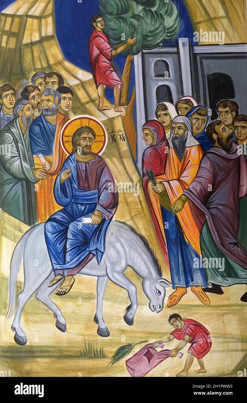 Jesus triumphal entry hi-res stock photography and images - Alamy