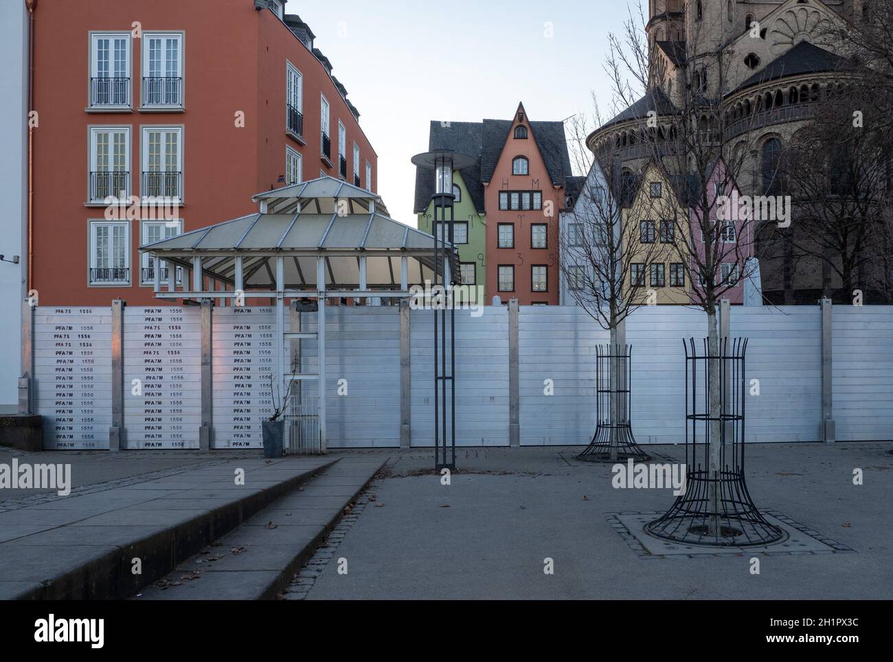 Protective Panel against Floodwater in Köln Altstadt- Cologne Stock ...