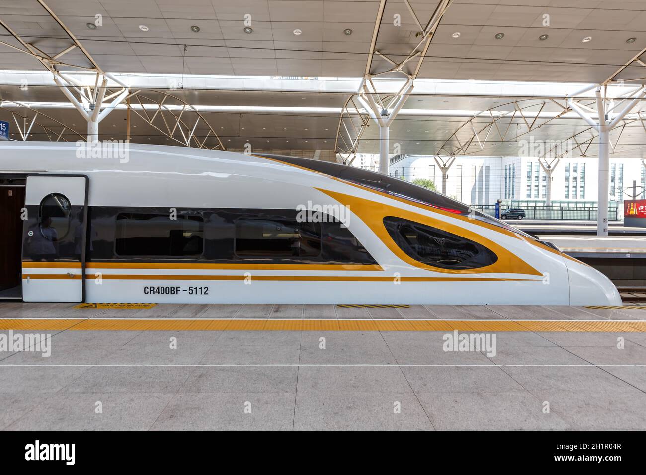Tianjin, China - September 29, 2019: Fuxing high-speed train Tianjin ...