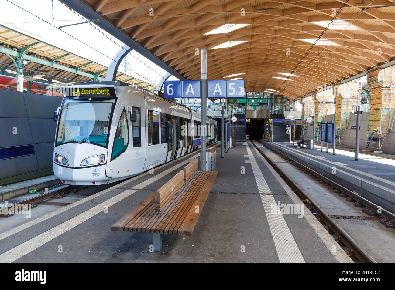 Kassel, Germany - August 8, 2020: RegioTram Kassel tram train public ...