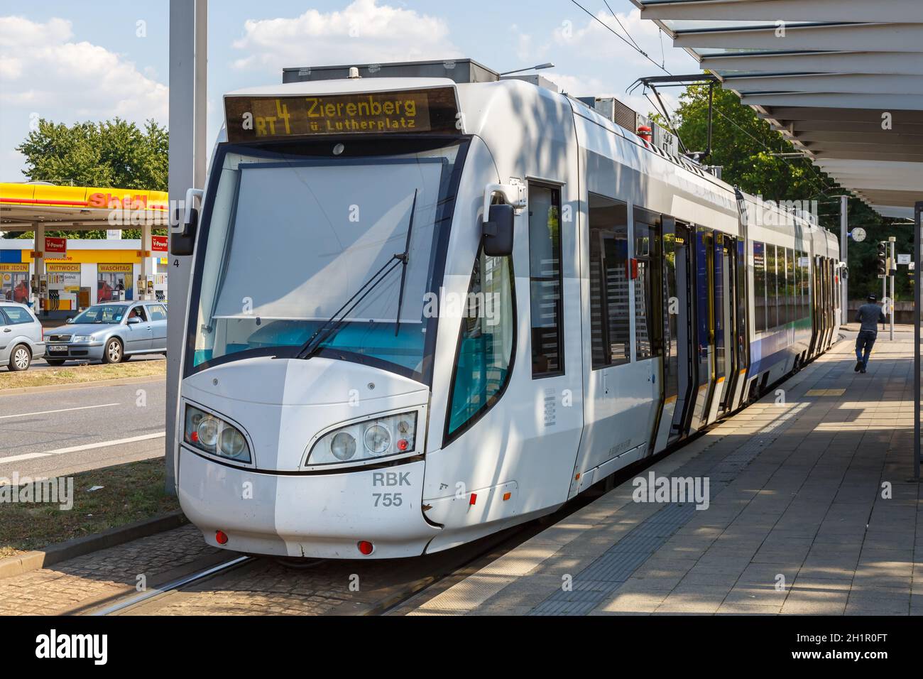 Kassel, Germany - August 8, 2020: RegioTram Kassel tram train public ...
