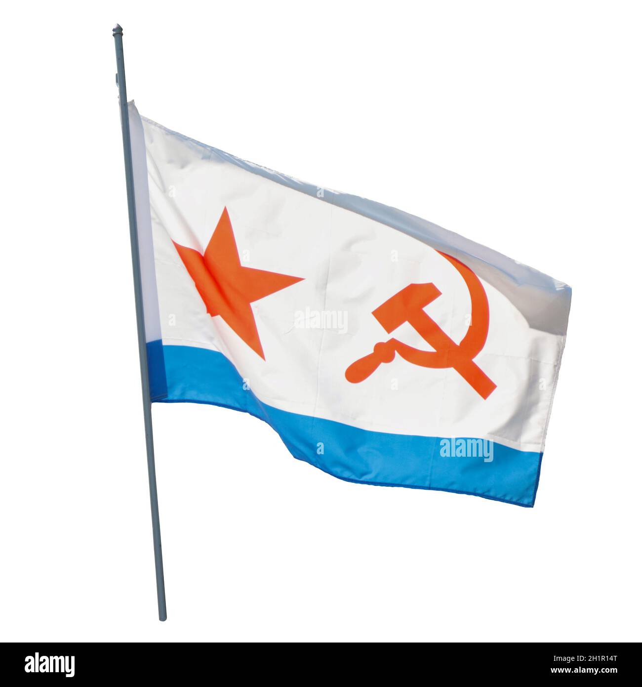 Russian naval forces flag isolated on white background Stock Photo - Alamy