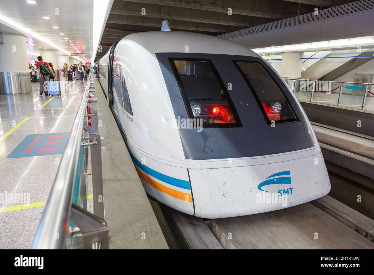 Shanghai, China - September 27, 2019: Shanghai Transrapid Maglev ... Shanghai, China - September 27, 2019: Shanghai Transrapid Maglev ...