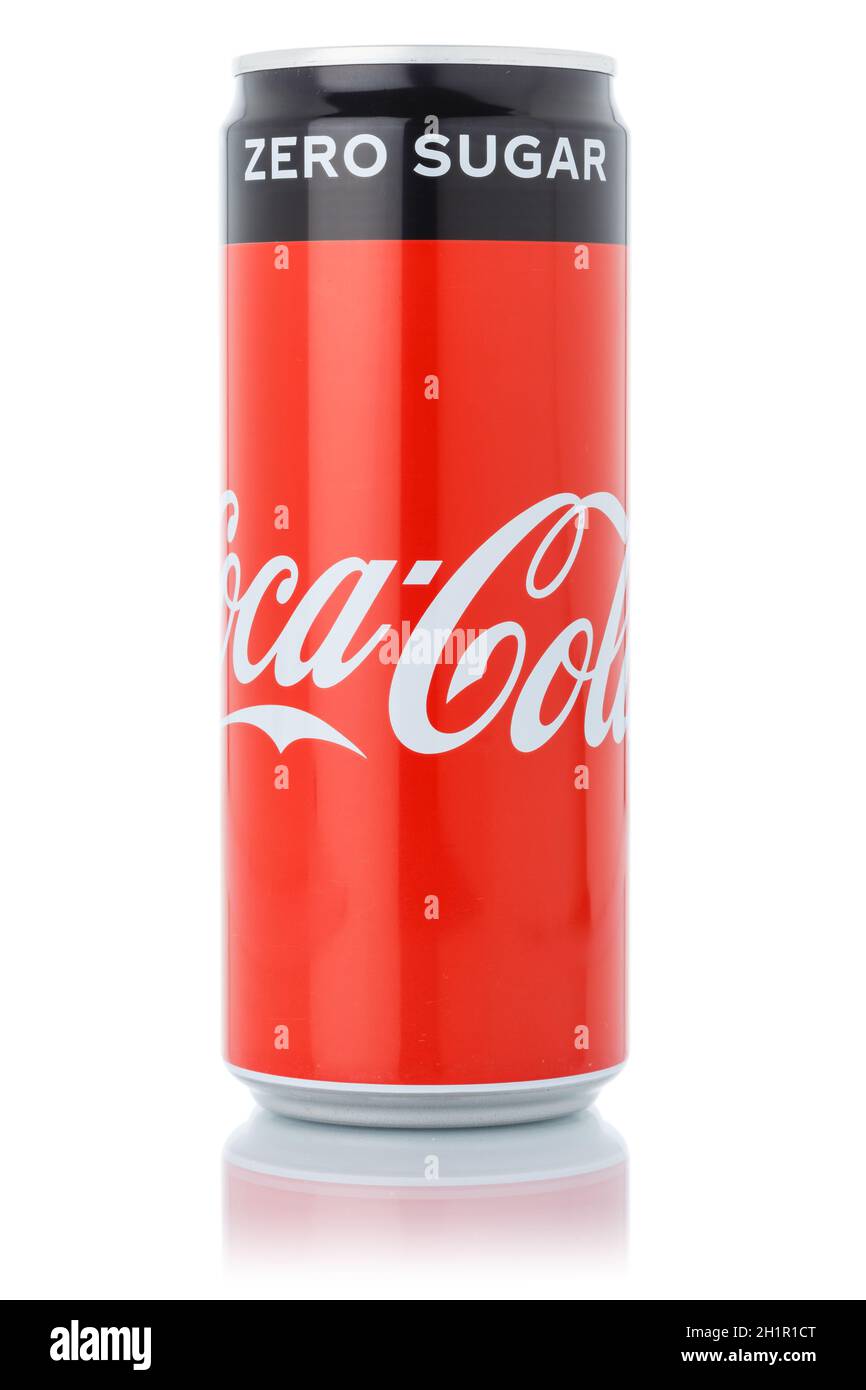 Stuttgart, Germany - January 11, 2021: Coca Cola Coca-Cola Coke Zero ...
