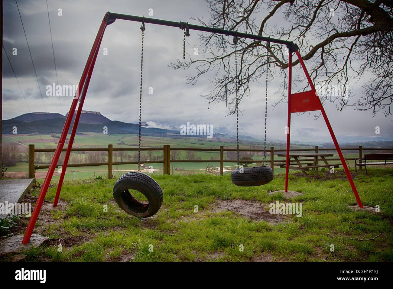 Detail of old children's games on the street, fun Stock Photo - Alamy