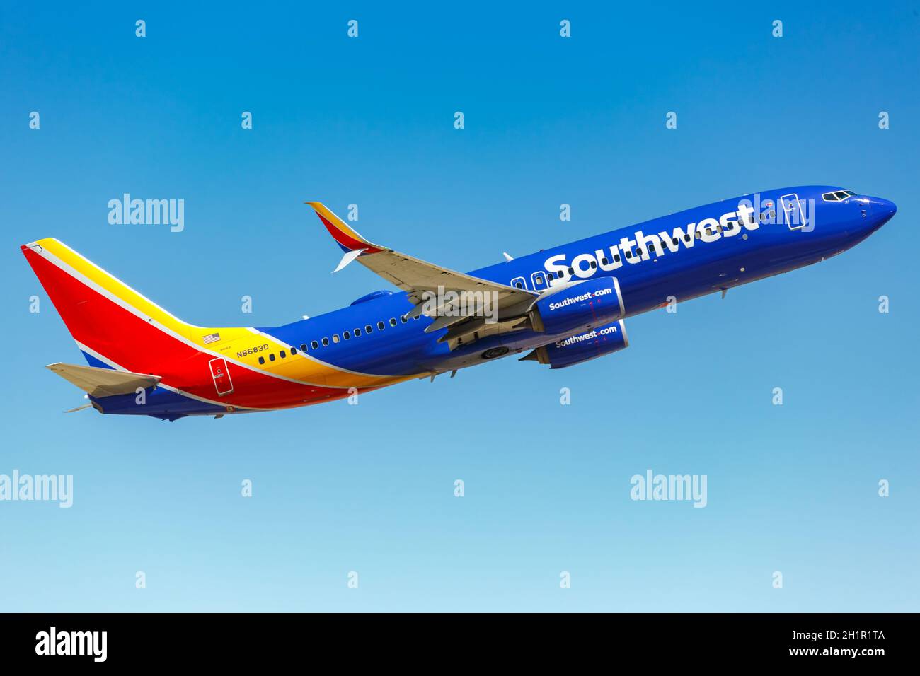 Phoenix, Arizona - April 8, 2019: Southwest Airlines Boeing 737-800 ...