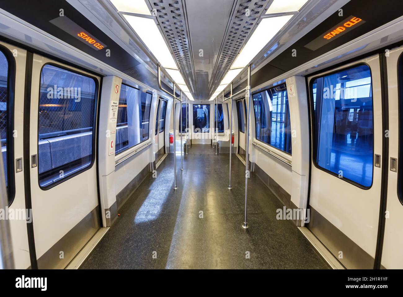 Phoenix, Arizona - April 8, 2019: Sky Train Shuttle train at Phoenix ...