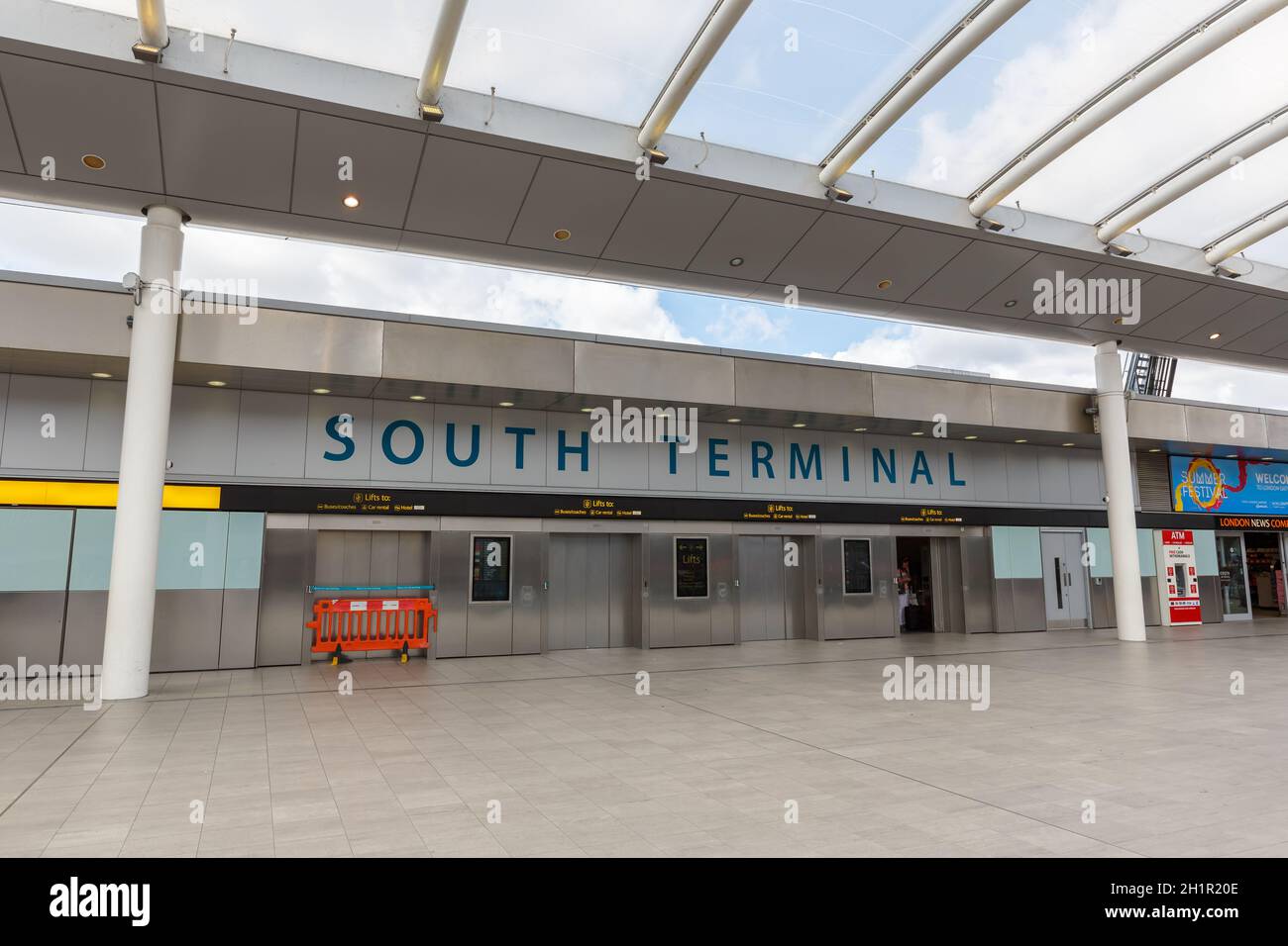 London, United Kingdom - July 31, 2018: South Terminal at London ...