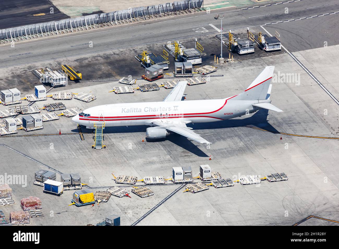 Los Angeles, California - April 14, 2019: Kalitta Charters II Boeing ...
