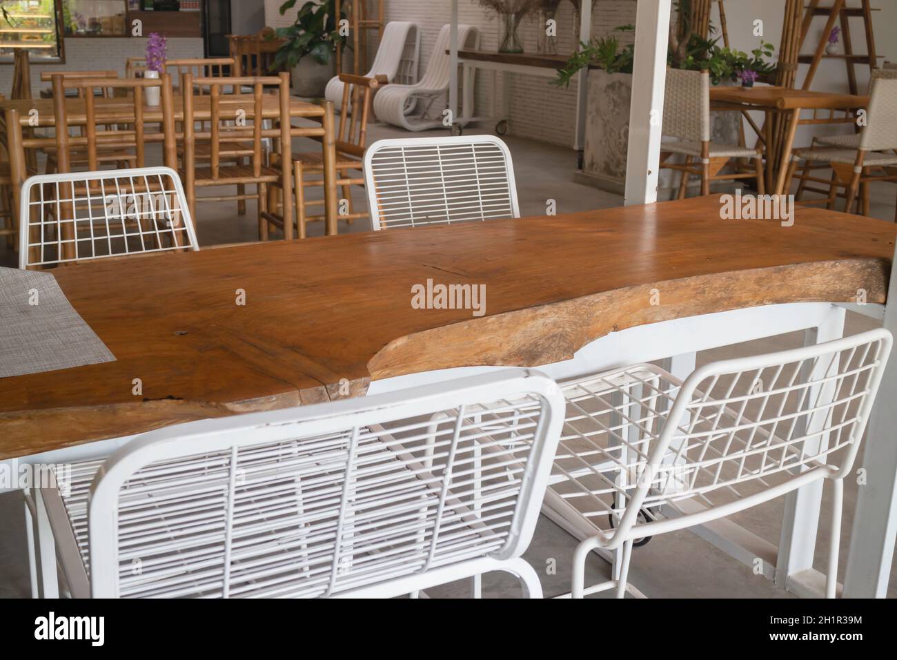 Simple resort furniture seat setting arrangement, stock photo Stock ...