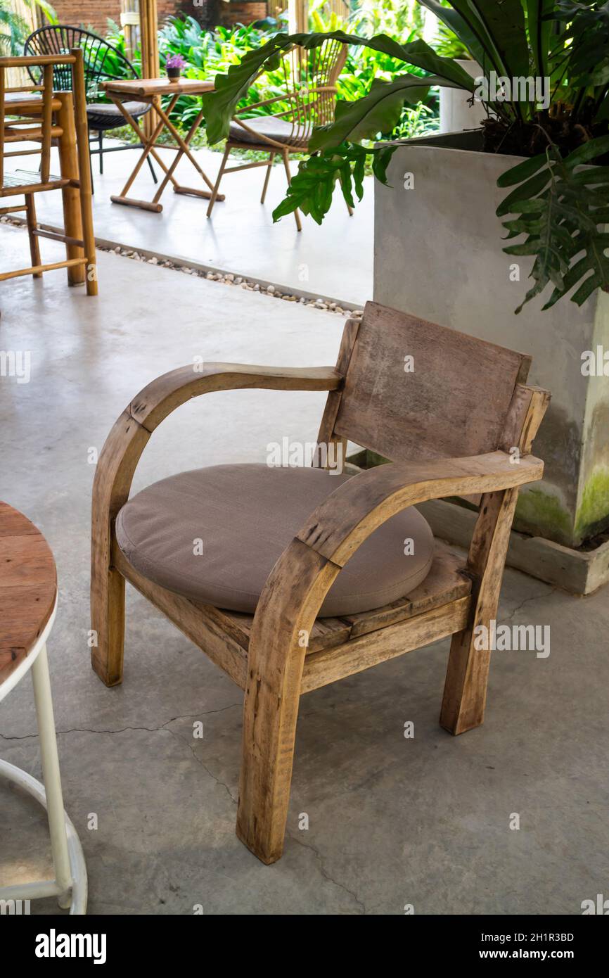 Simple resort furniture seat setting arrangement, stock photo Stock ...
