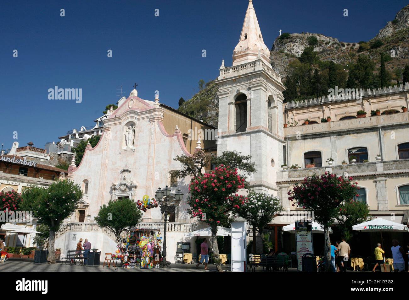 Taormina town centre hi-res stock photography and images - Alamy