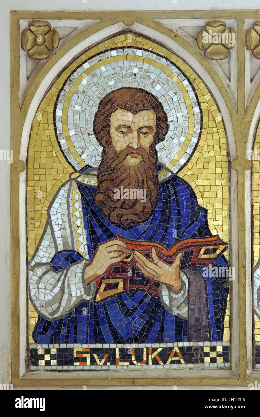 Saint luke mosaic hi-res stock photography and images - Alamy