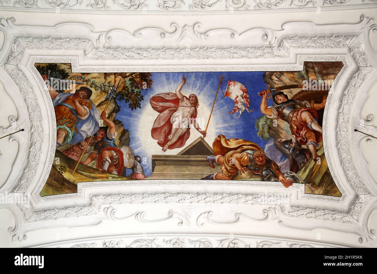 Medieval wall painting the resurrection hi-res stock photography and ...