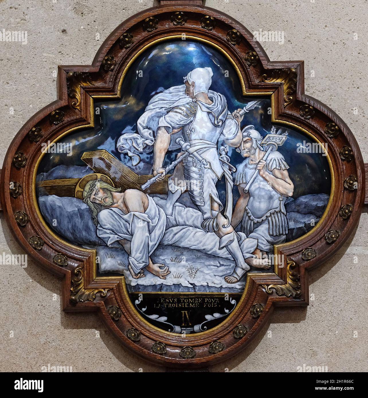 9th Stations of the Cross, Jesus falls the third time, St Francis ...