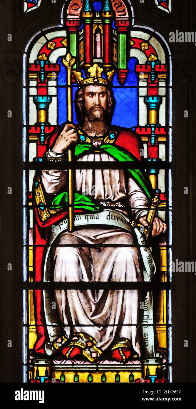 Jonathan, stained glass window from Saint Germain-l'Auxerrois church in ...