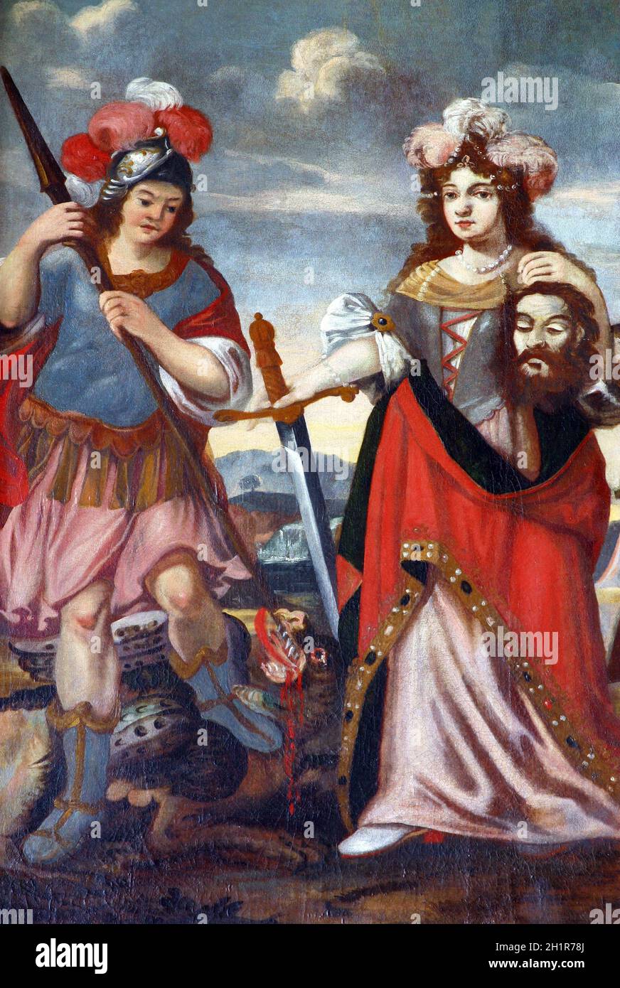 St. George and Judith with the head of St. John the Baptist, altar of ...