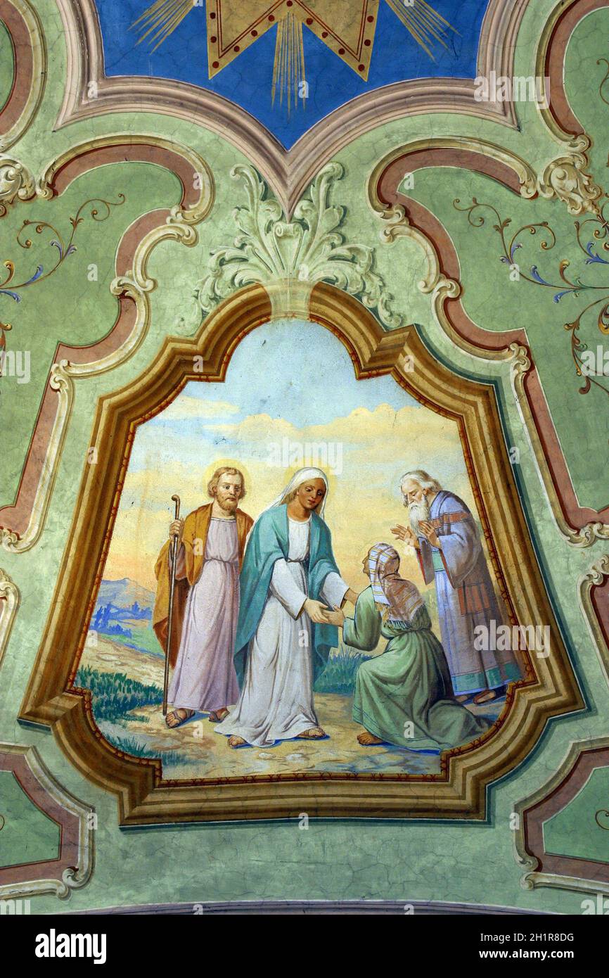 Visitation of the Blessed Virgin Mary Stock Photo - Alamy