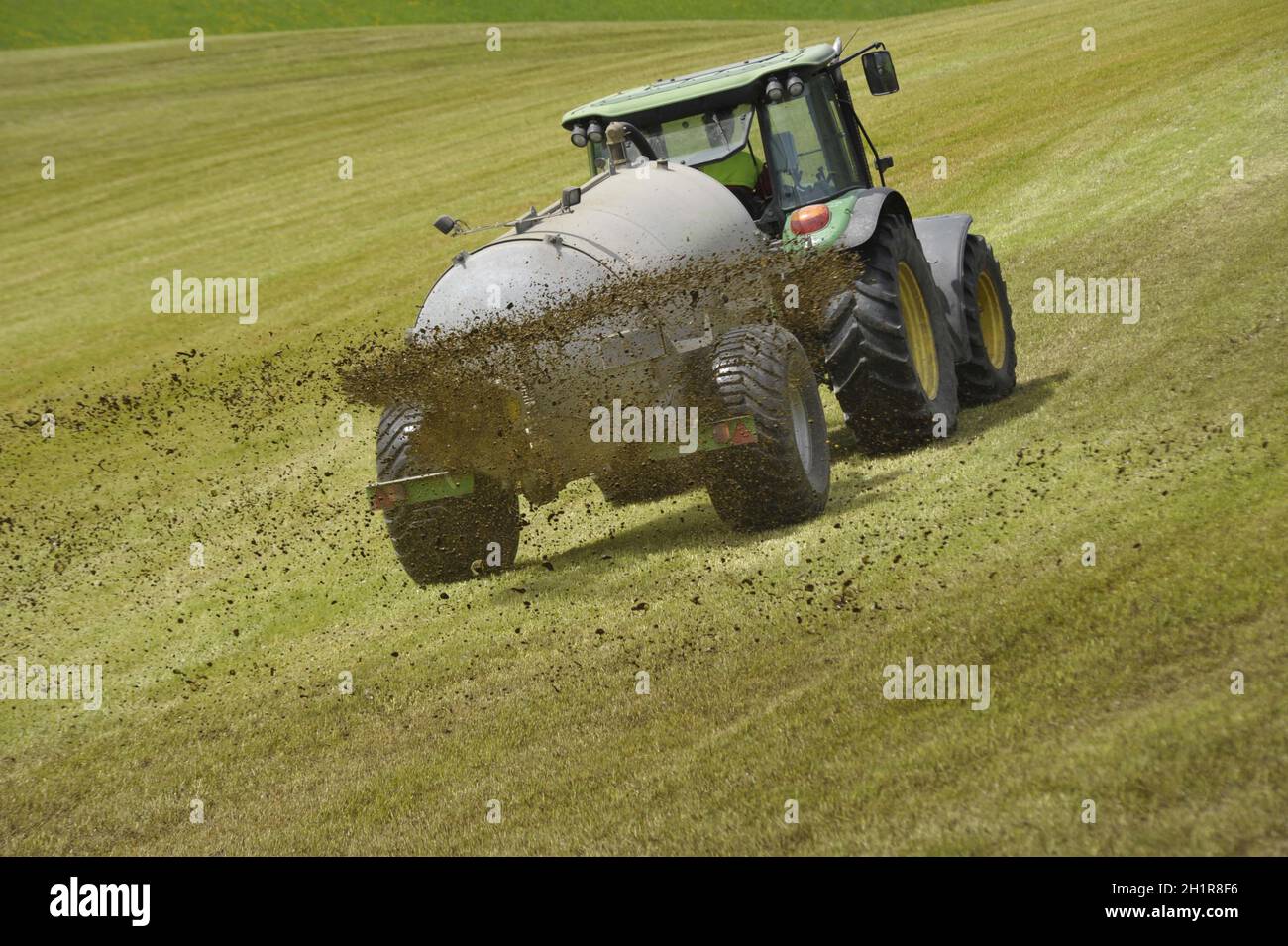 liquid manure from animals as fertilizer in farming and livestock ...
